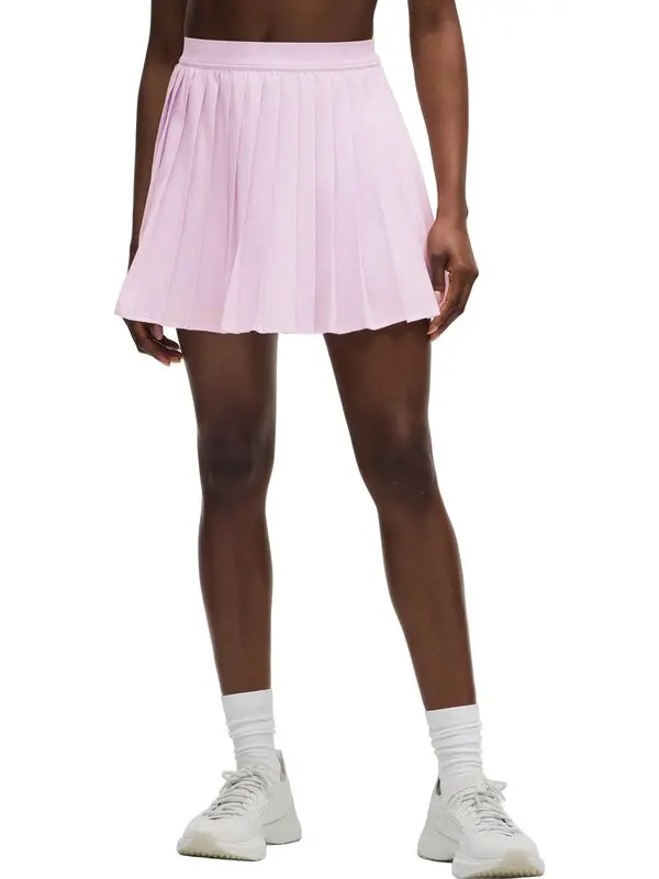 Lululemon High-rise Pleated Tennis Skirt - Pink Organza