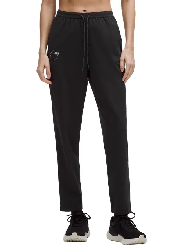 Lululemon Mile Maker Run Crew Graphic High-rise Track Pant - Black