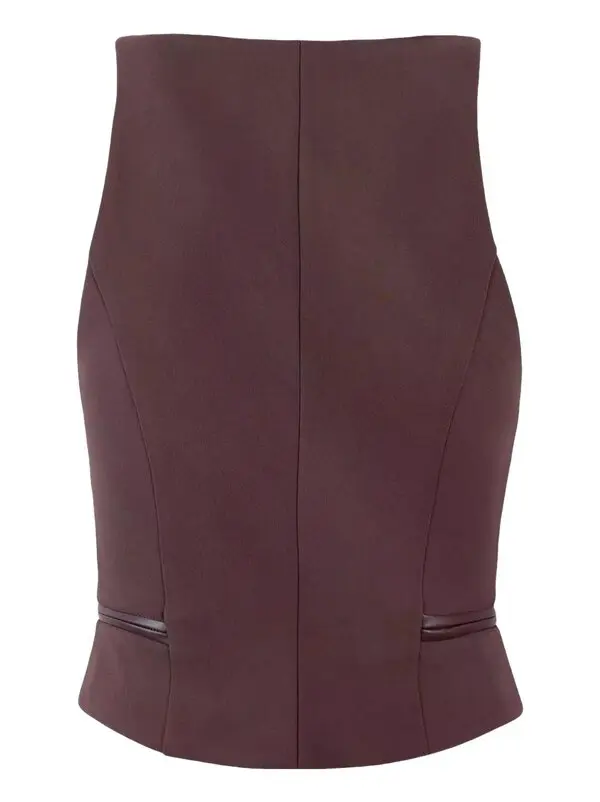 Elisabetta Franchi Zip-up Sleeveless Top - Red