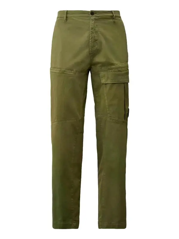 C.P. COMPANY Sateen Cargo Pants - Green