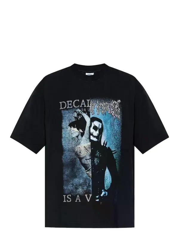 Vetements Graphic-print T-shirt - Black