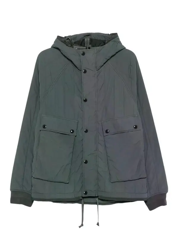 C.P. COMPANY Quilted Hooded Jacket - Green