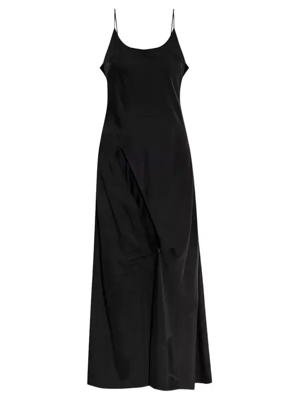 Vetements Draped Asymmetrical Dress - Black