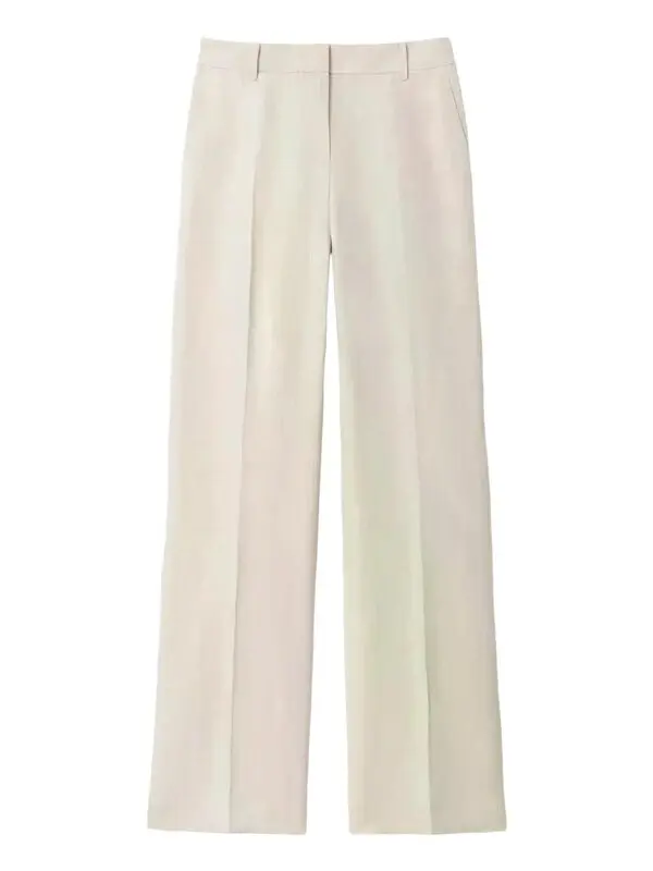 Lafayette 148 New York Pleated-front Trousers - Pearl
