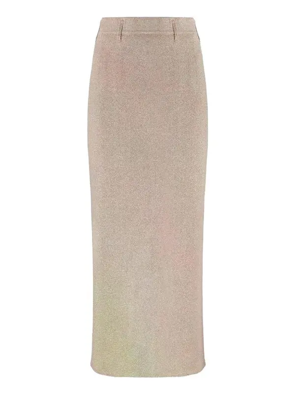 Missoni Metallic Knit Straight Skirt - Pink