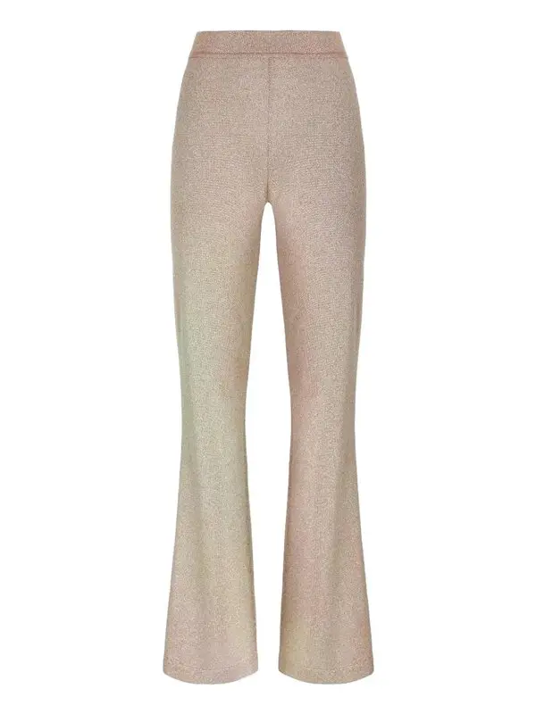Missoni Glitter-knit Flared Trousers - Pink