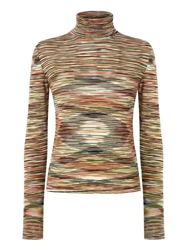 Missoni Stripe-pattern Turtleneck Sweater - Neutrals