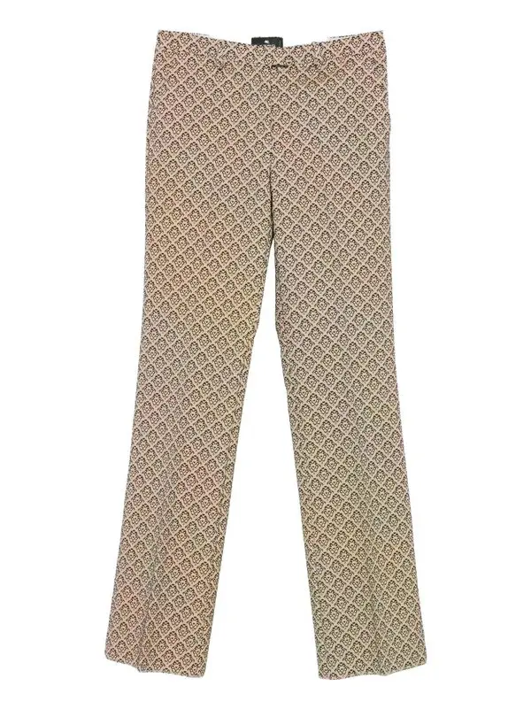 Etro Damask-patterned Trousers - Neutrals