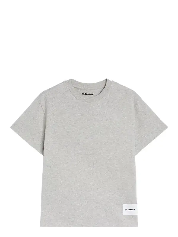 JIL SANDER Logo-label Short-sleeve T-shirt - Grey