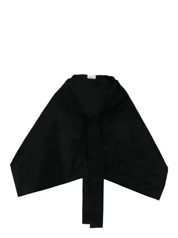 P.a.r.o.s.h Self-tie Cape Jacket - Black
