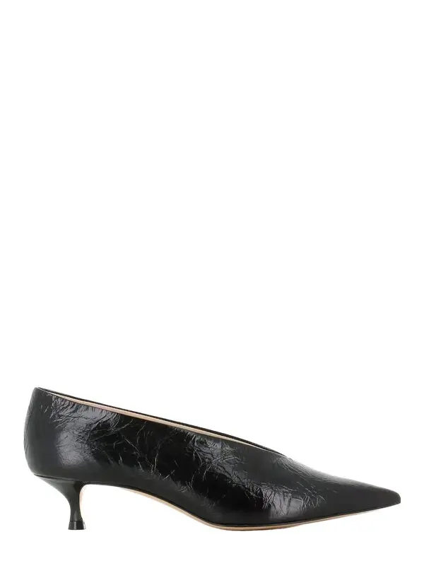 Le Monde Beryl Pointed-toe Leather Pumps - Black