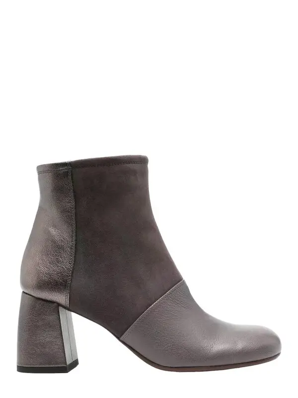 Chie Mihara 70mm Leather Suede Boots - Grey