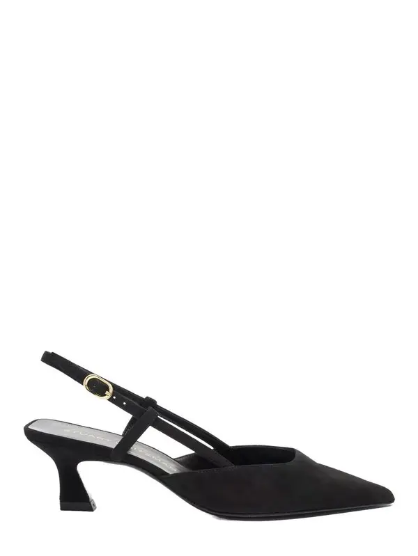 STUART WEITZMAN 50mm Vinnie Slingback Pointed-toe Pumps - Black