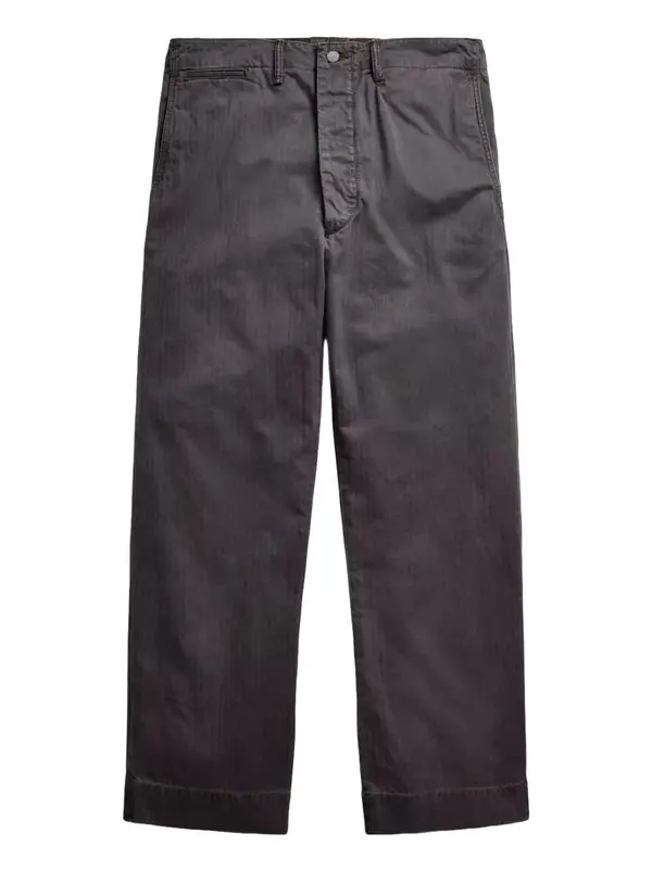 Ralph Lauren Pinstriped Utility Trousers - Black