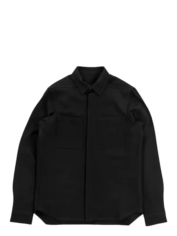 Rick Owens Double-pocket Long-sleeve Shirt - Black