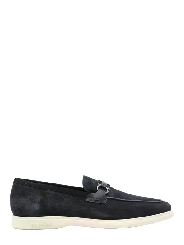 FERRAGAMO Cosimo Suede Loafers - Blue