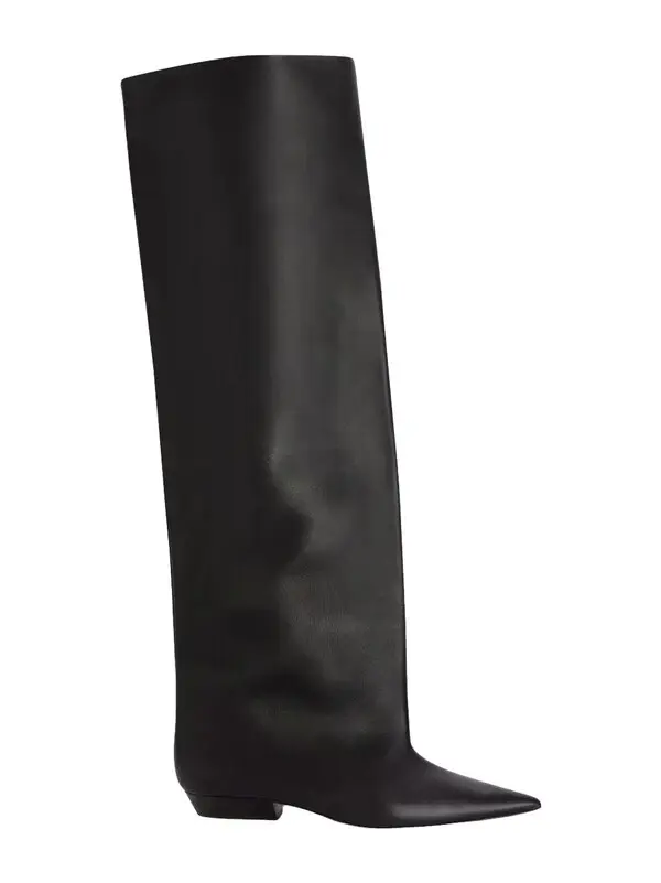 JIL SANDER Leather Knee-high Boots - Black