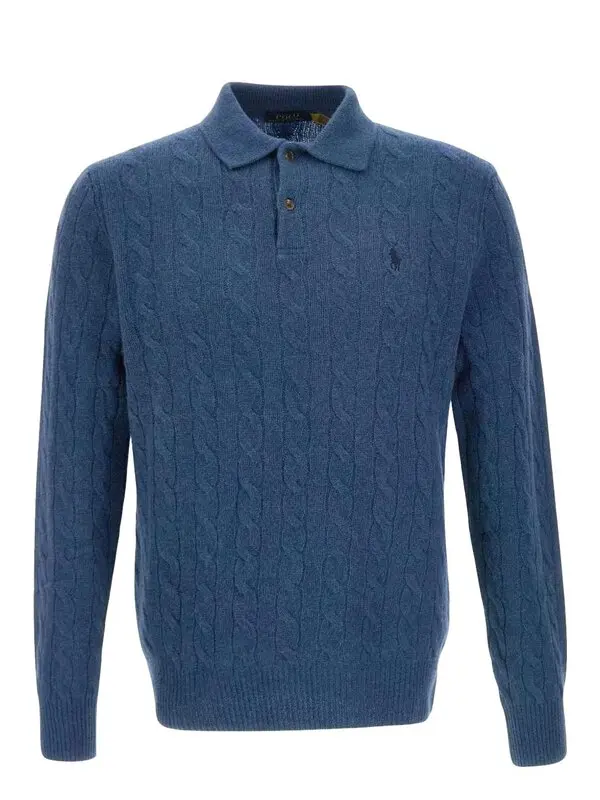 Polo Ralph Lauren Cable-knit Polo Sweater - Blue