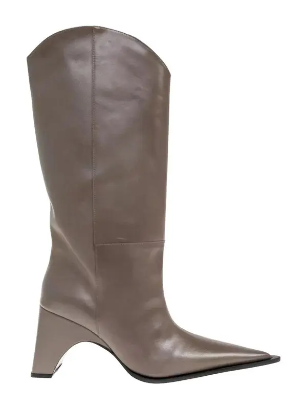 Coperni Leather Mid-calf Boots - Neutrals