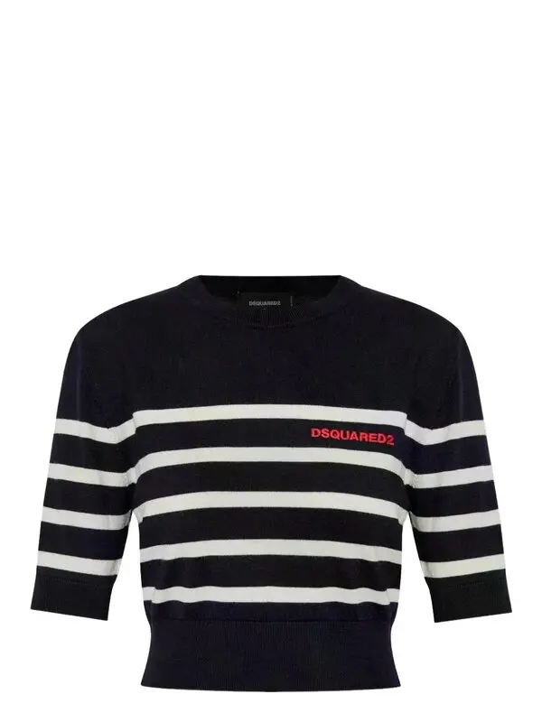 Dsquared2 Embroidered Logo T-shirt - Black