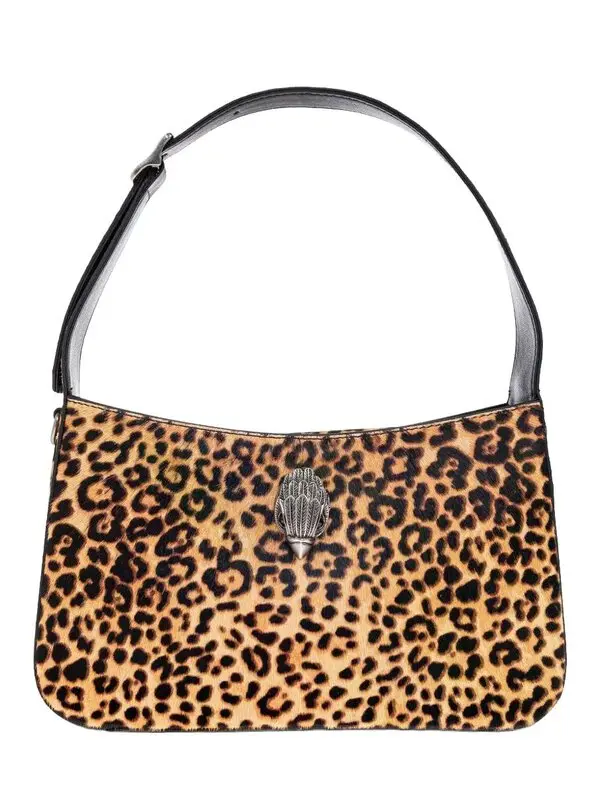 Kurt Geiger Bond Leopard-print Shoulder Bag - Brown