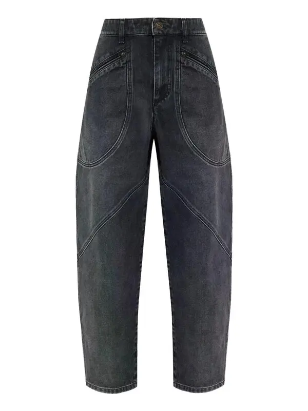 Isabel Marant Catarina Paneled Jeans - Black