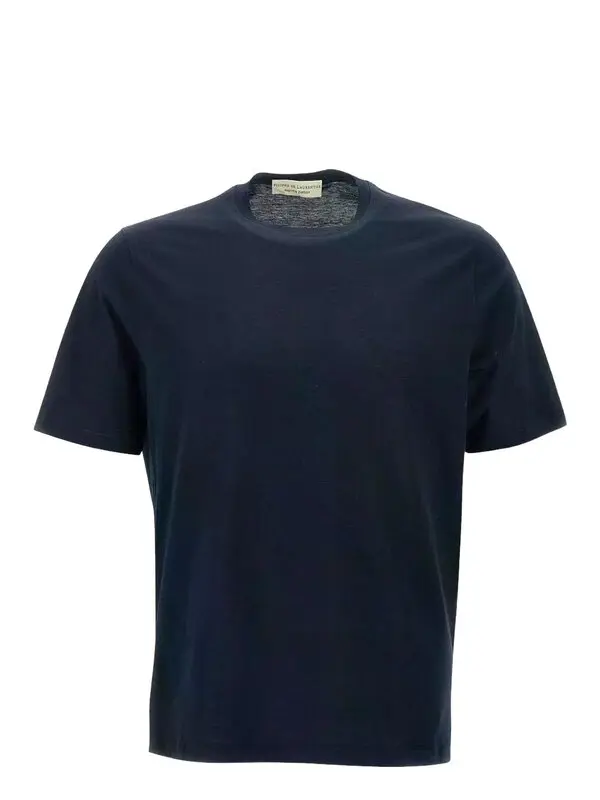FILIPPO DE LAURENTIIS Cotton Short-sleeved T-shirt - Blue