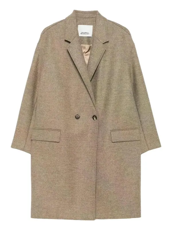 Isabel Marant Double-breasted Wool Coat - Brown