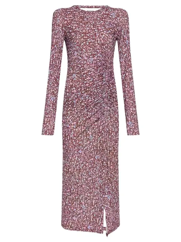MARANT ETOILE Floral Print Midi Dress - Pink