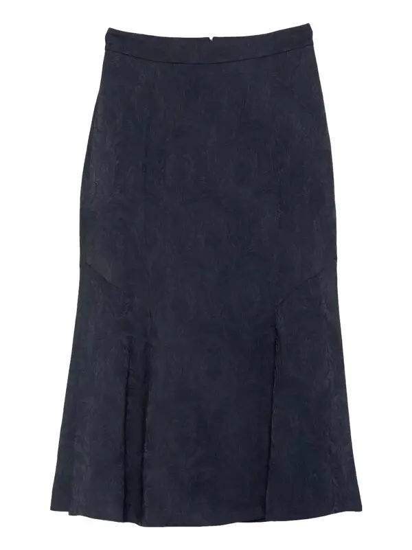 Etro Damask-pattern Midi Skirt - Blue
