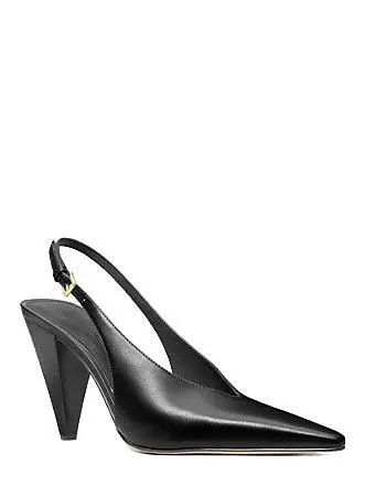 Michael Kors Electra Leather Slingback Pumps - Black