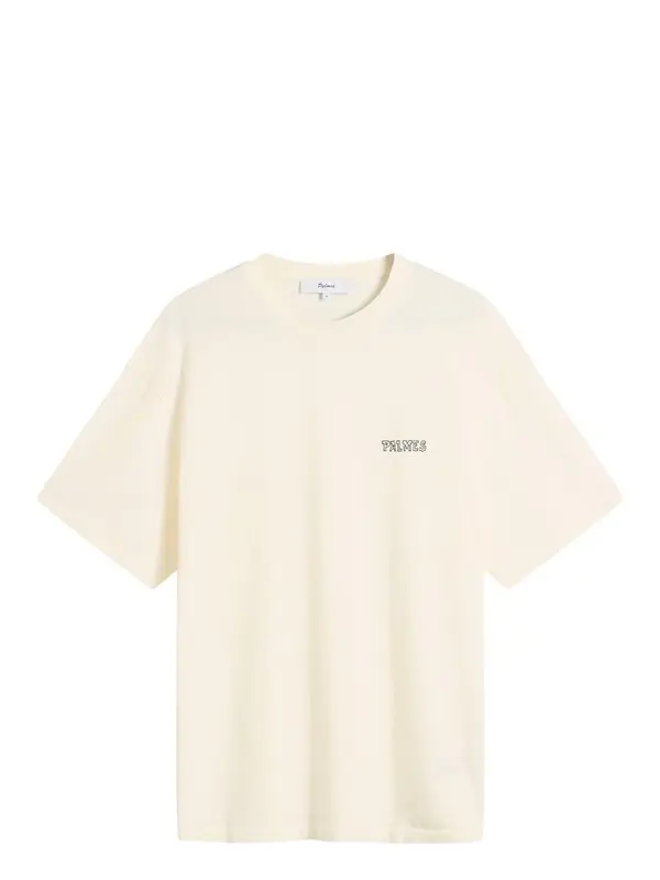 PALMES Logo T-shirt - Broken White