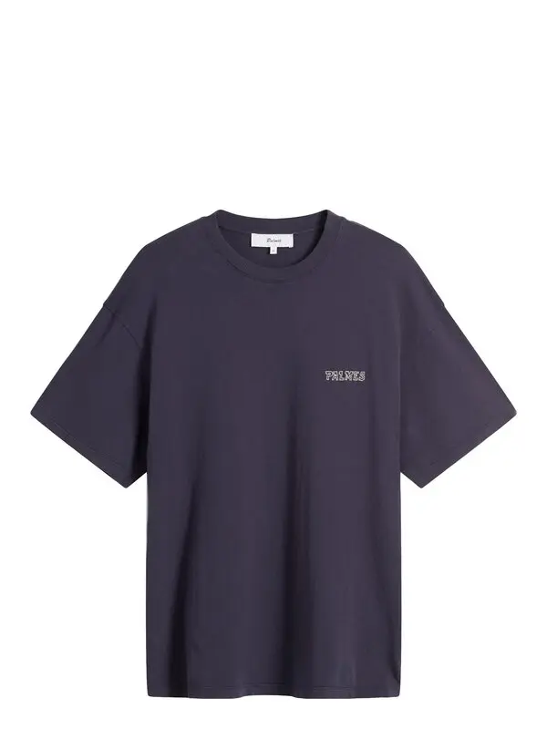 PALMES Logo T-shirt - Dark Blue