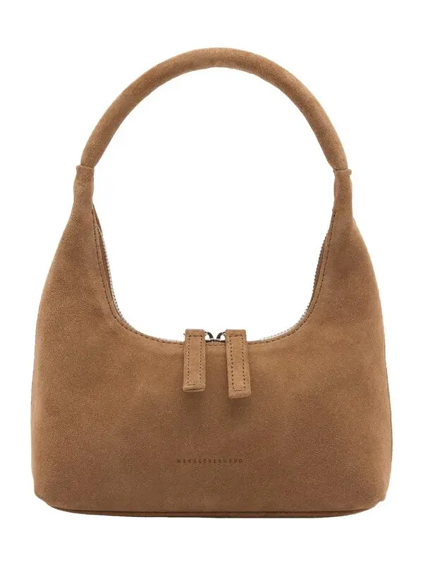 MARGESHERWOOD Hobo Mini Bag - Cappuccino Suede