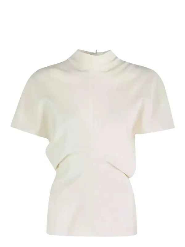 Federica Tosi Mock-neck T-shirt - White