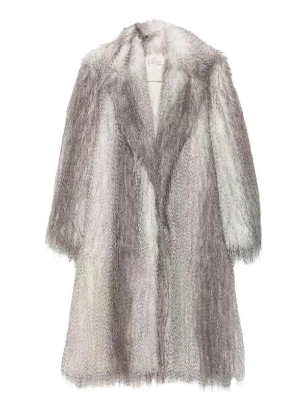 Giuseppe Di Morabito Belted Faux-fur Coat - Grey