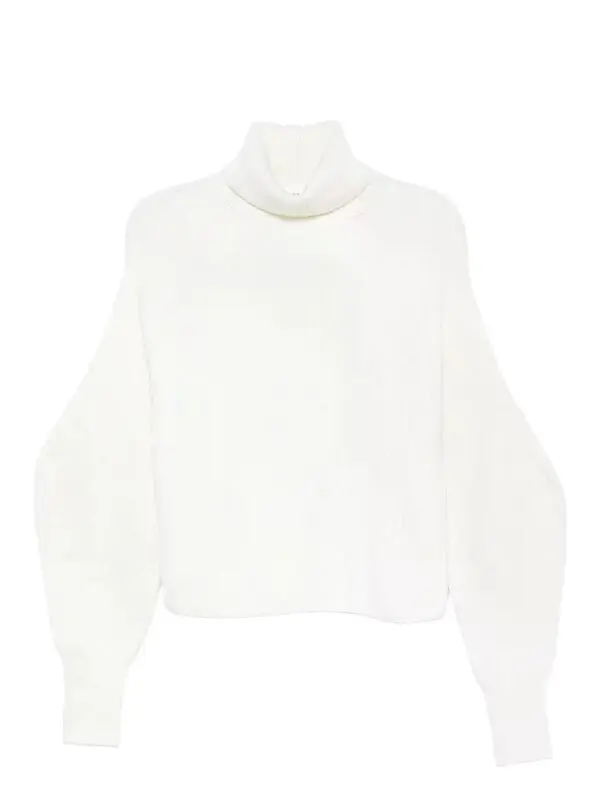 P.a.r.o.s.h Ribbed Roll Neck Sweater - White