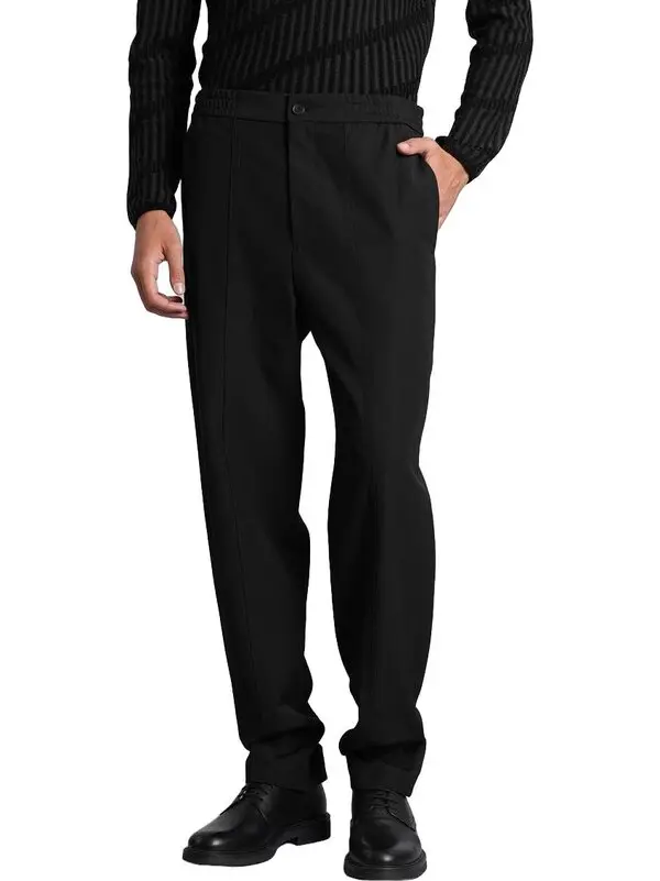 Emporio Armani Straight Leg Pants - Black
