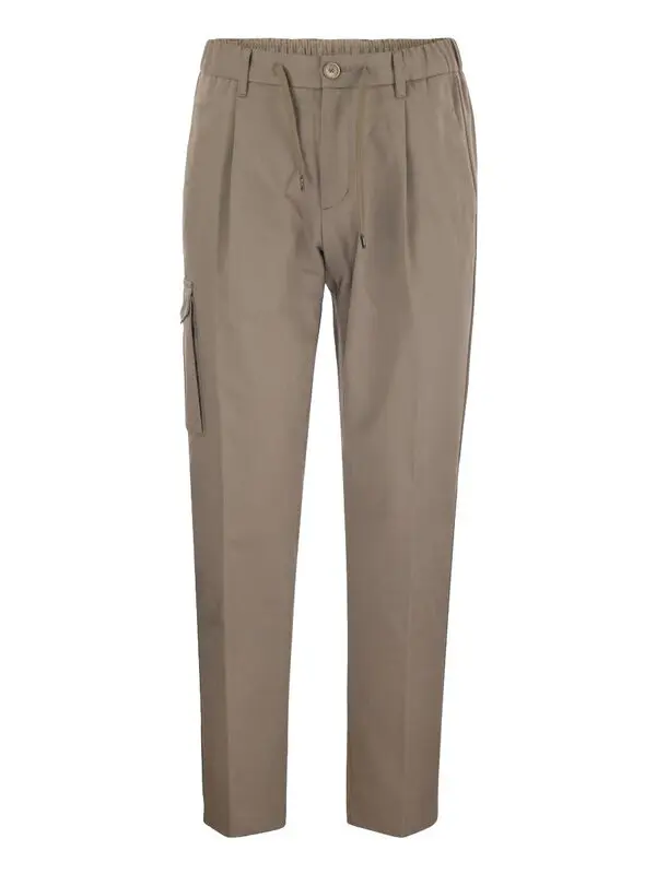 Herno Cotton Cargo Trousers - Beige