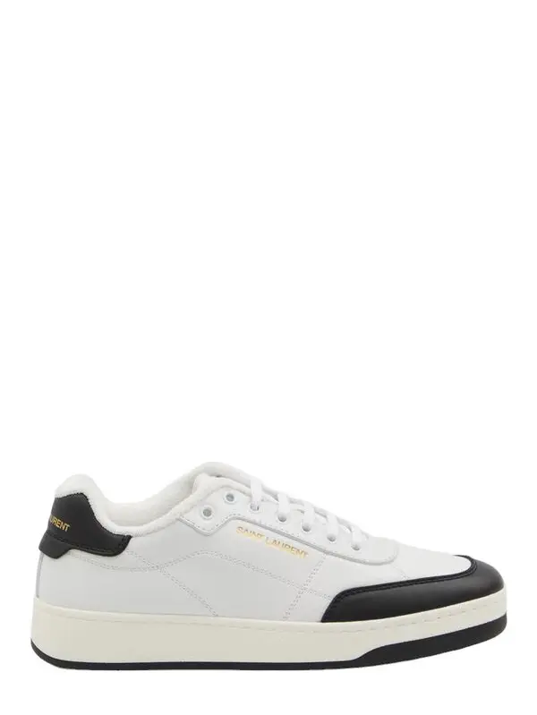 Saint Laurent Sl/61 Sneakers In Smooth Leather - White