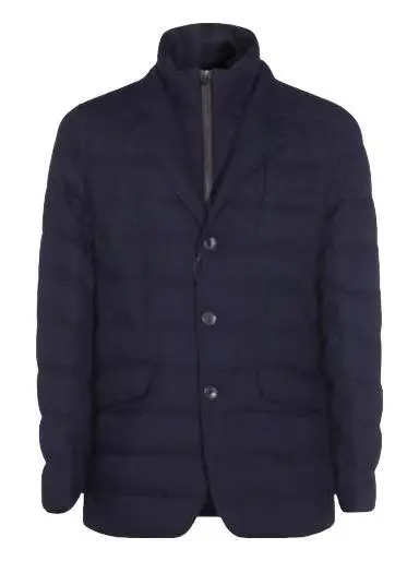 Herno Quilted Coat - Blue