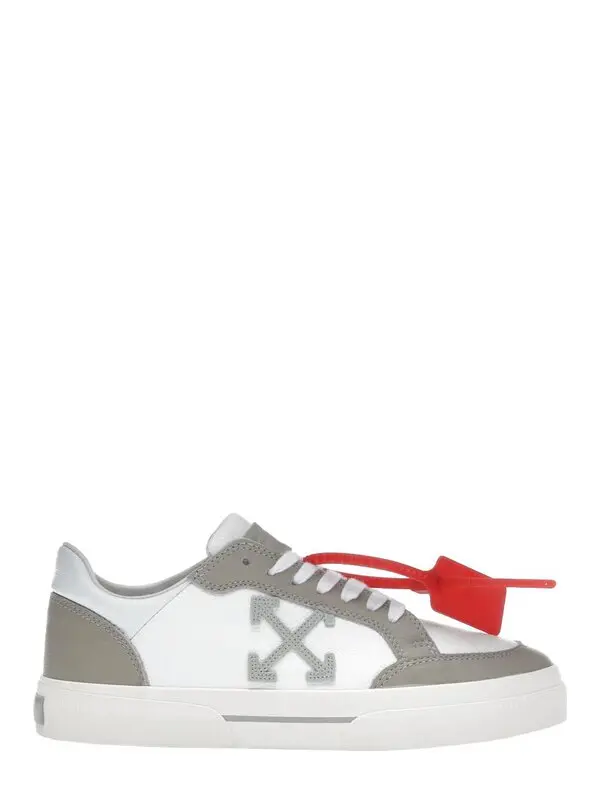 Off-White Off Vulcanized Lowin Sneakers - White/sage
