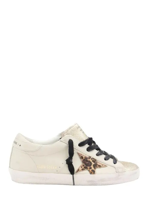GOLDEN GOOSE Superstar Sneakers - Light Beige/dark Red/neutral