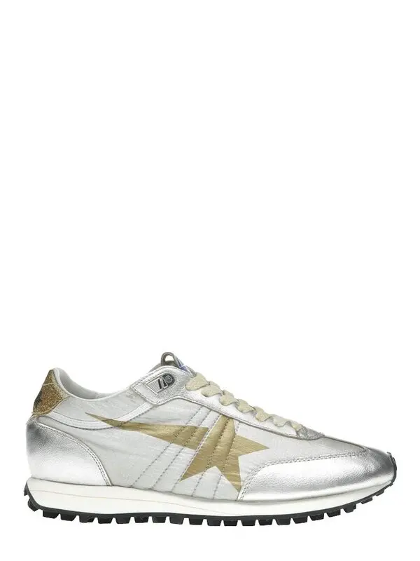 GOLDEN GOOSE Marathon Star Sneakers - Silver/gold