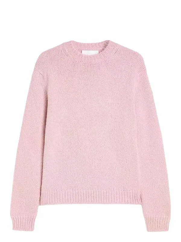 JIL SANDER Ribbed-cuff Alpaca-wool-blend Sweater - Pink