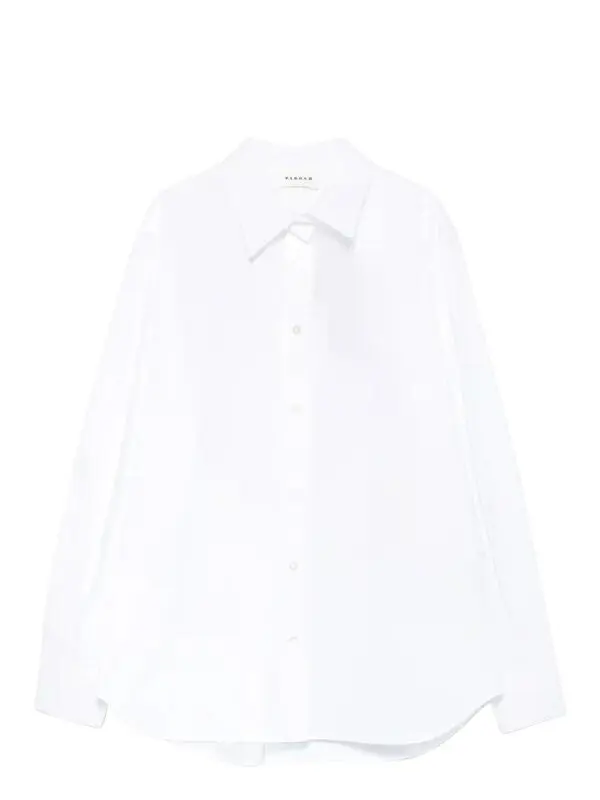 P.a.r.o.s.h Point-collar Cotton Shirt - White