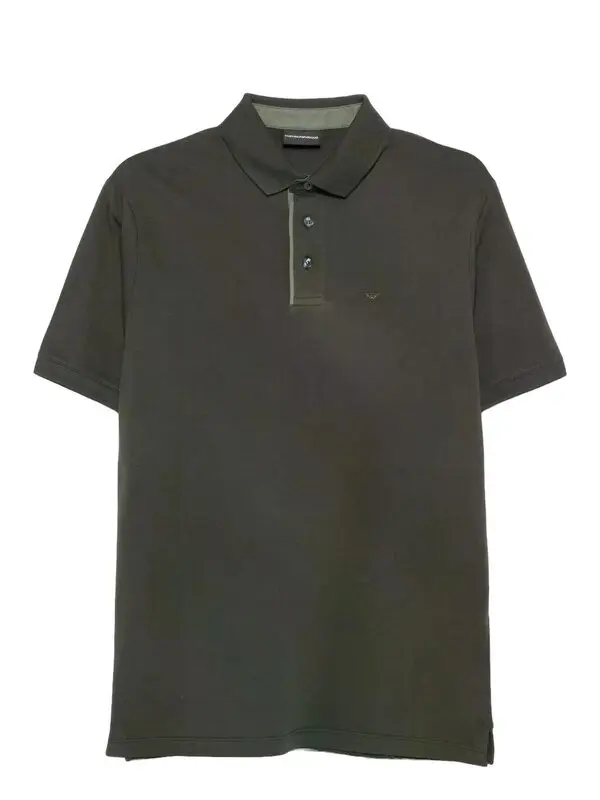 Emporio Armani Embroidered-detail Polo Shirt - Green