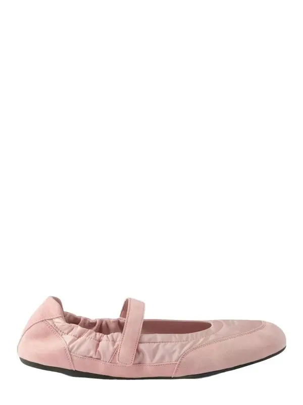 Prada Strap-detail Ballet Flats - Pink