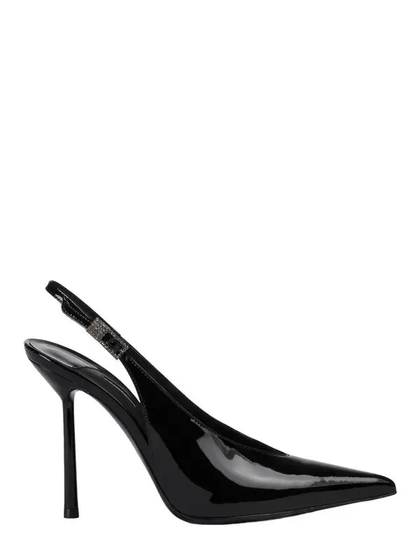 LE SILLA 100mm Clivage Slingback Pumps With Crystal Embellishments - Black