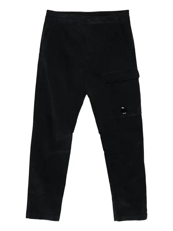 C.P. COMPANY Pocket-detail Elasticated Trousers - Black